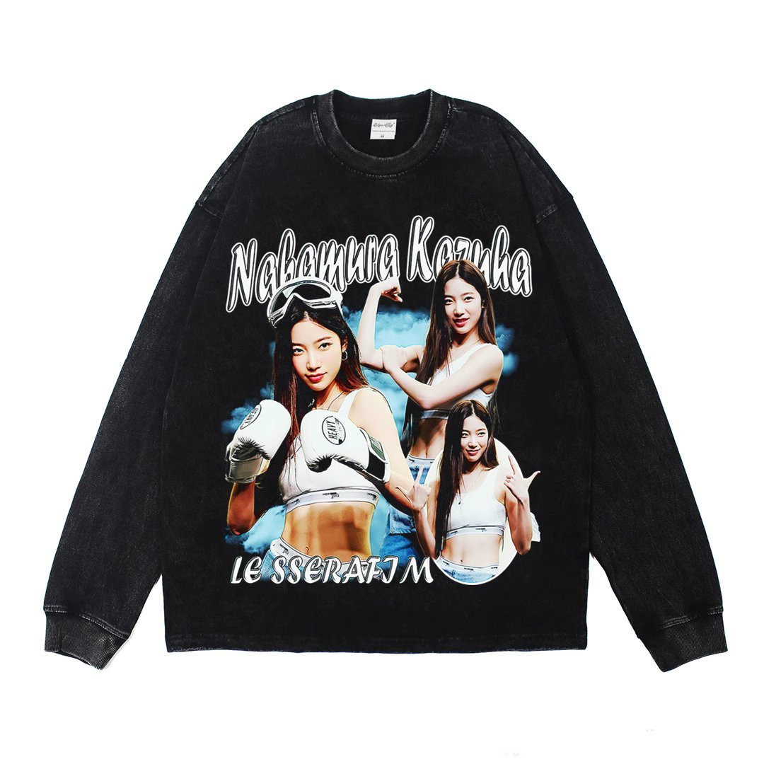 Le Sserafim Kazuha Graphic Tee | IDOL LOOKBOOK