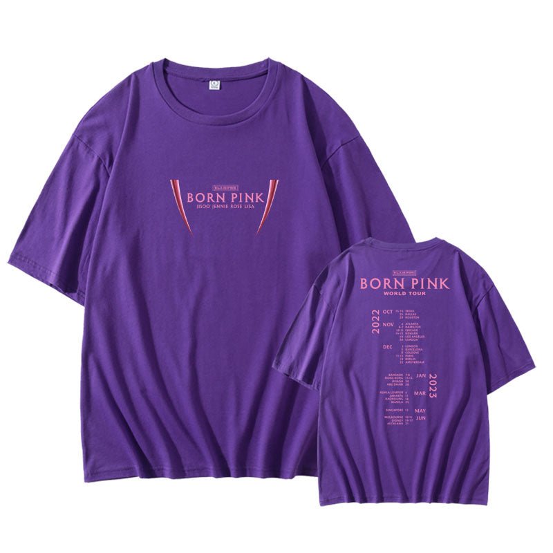 Blackpink Born Pink Concert Tour T-Shirt | IDOL LOOKBOOK