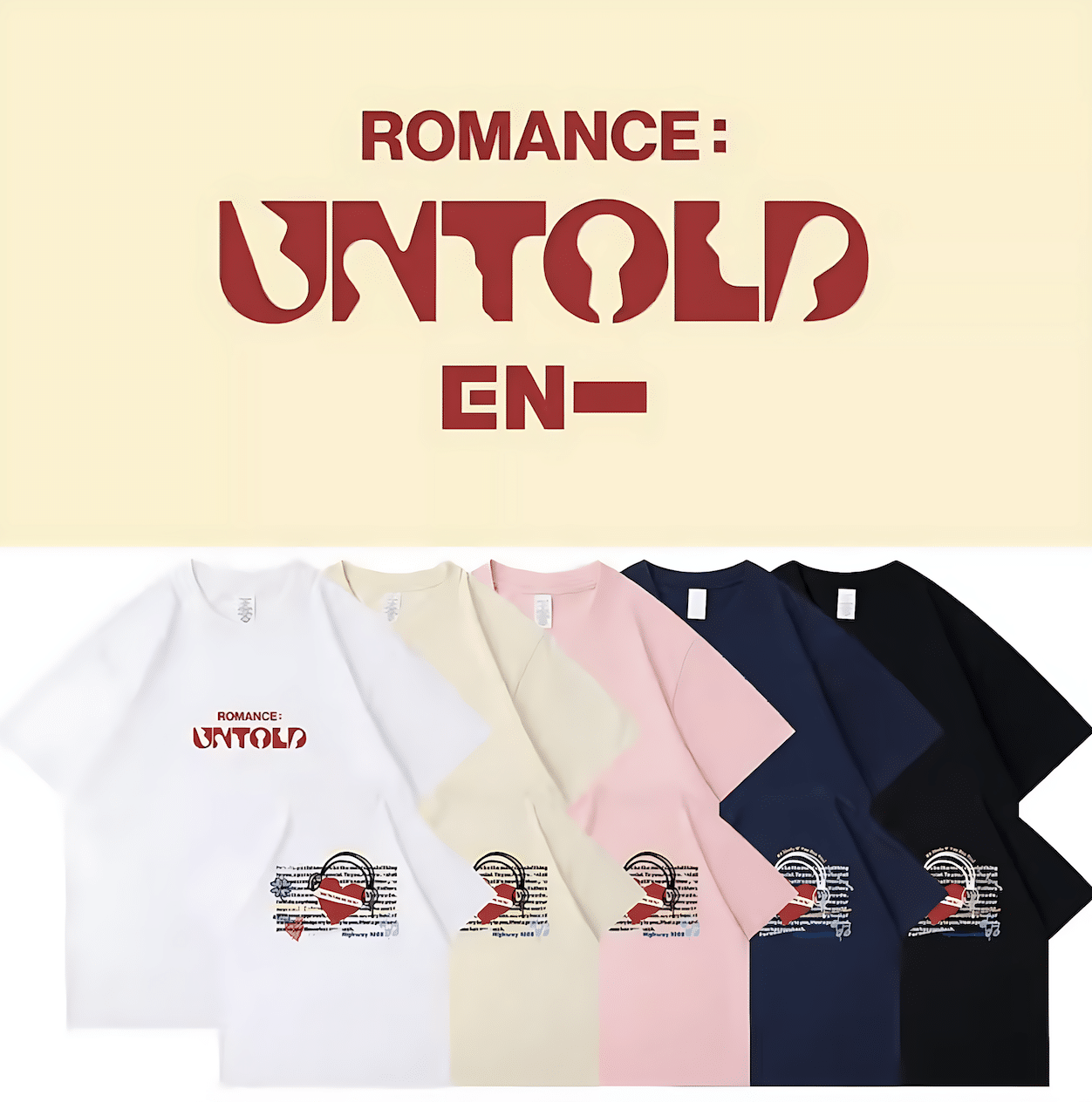 Enhypen Romance Untold Album T-Shirt | IDOL LOOKBOOK