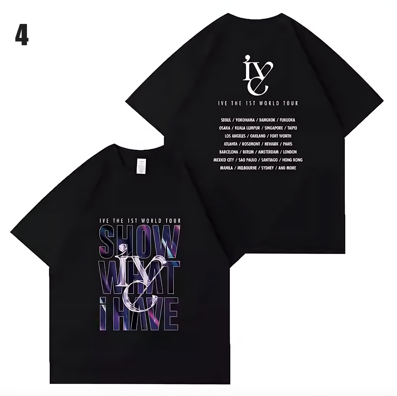 IVE Show What I Have World Tour Concert T-Shirt | IDOL LOOKBOOK